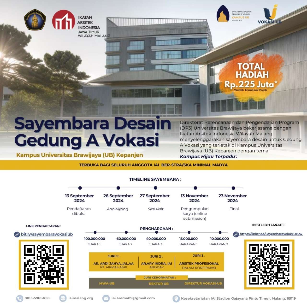 Sayembara Desain Gedung A Vokasi Universitas Brawijaya Kepanjen ...