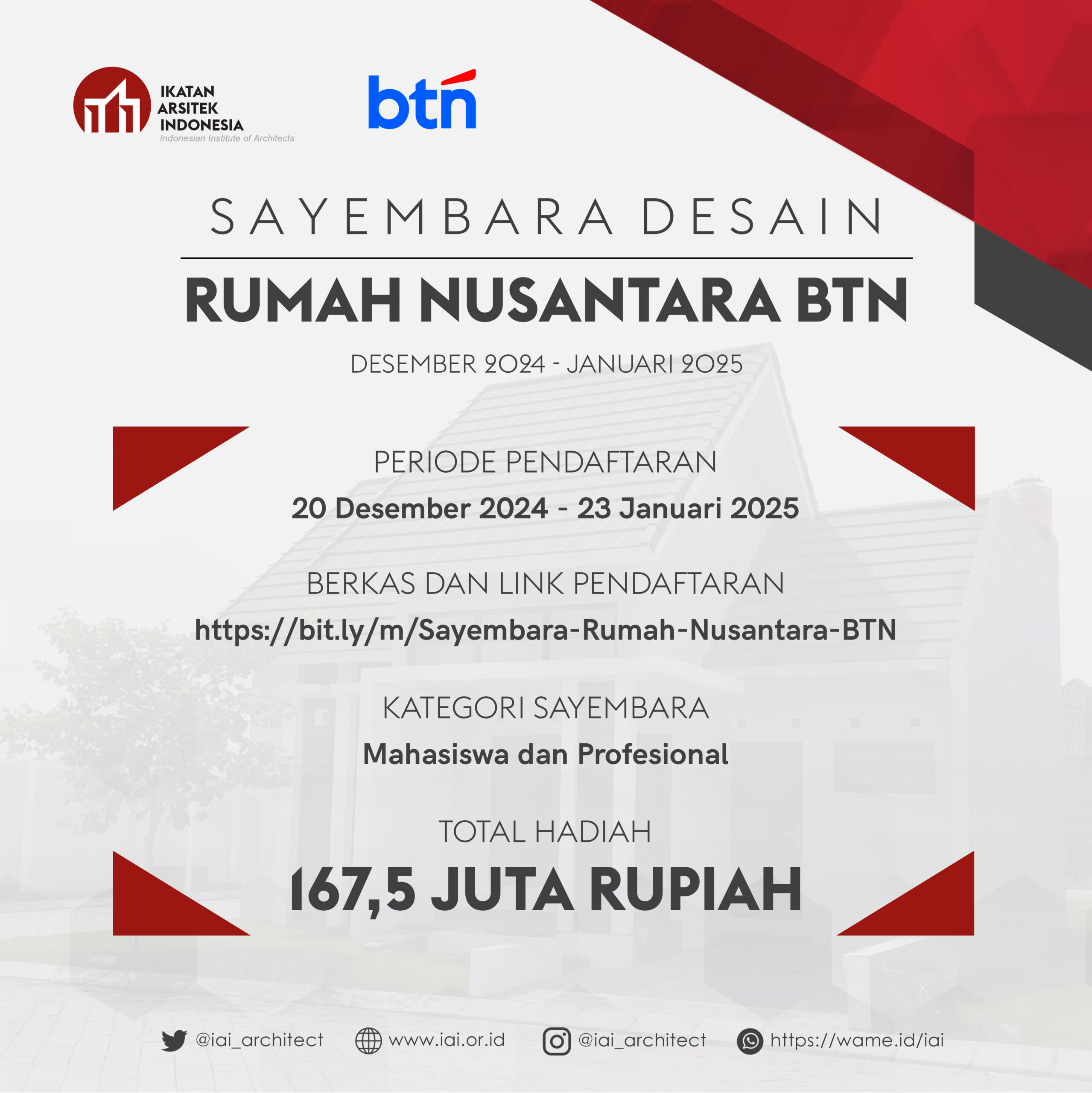 Sayembara Desain Rumah Nusantara BTN : Segera Daftar! - CampusNet