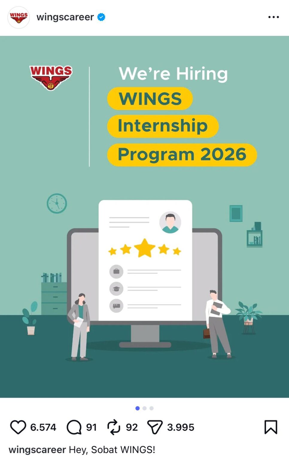 Wings Group Rekrut Intern 2026, Durasi Magang hingga 12 Bulan - CampusNet